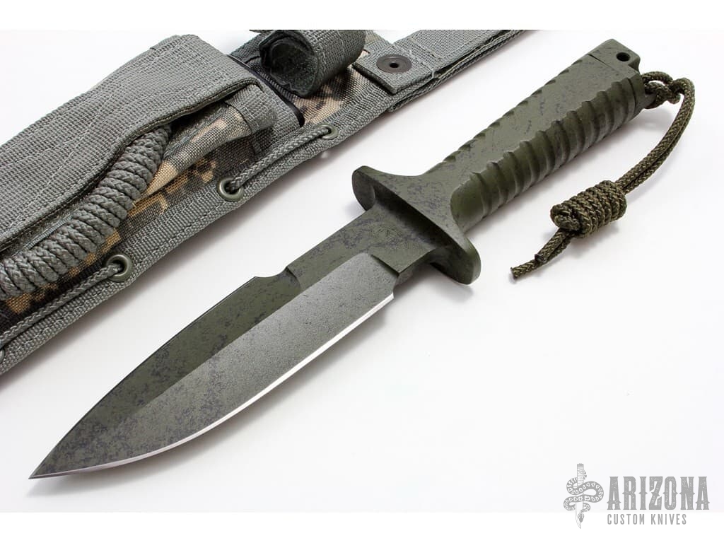 6 Inch Dagger, O.D. Green/Camo - Arizona Custom Knives