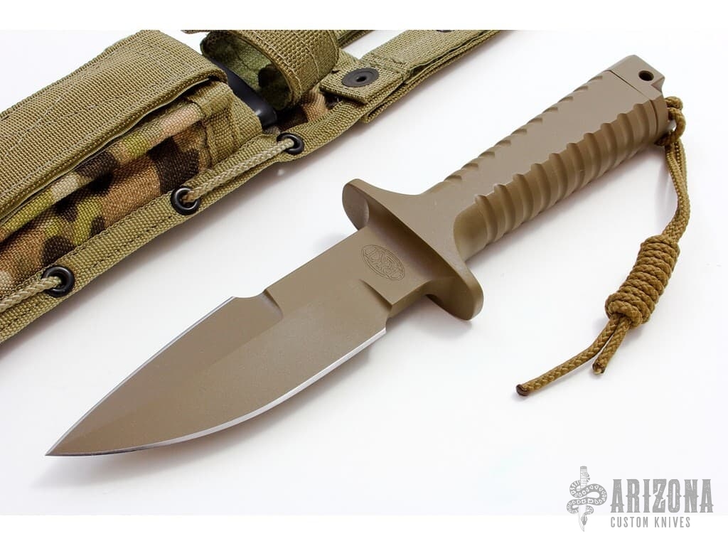 5 Inch Dagger, Flat Dark Earth - Arizona Custom Knives