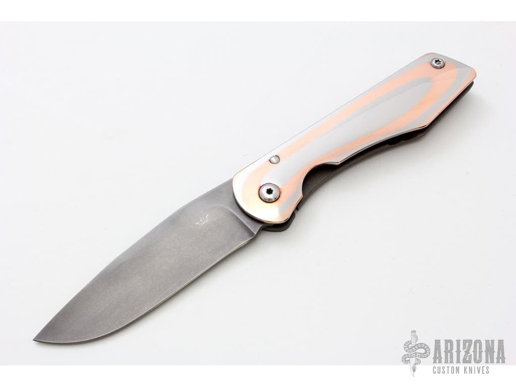 Drop Point Pocket Knife #2 - Arizona Custom Knives