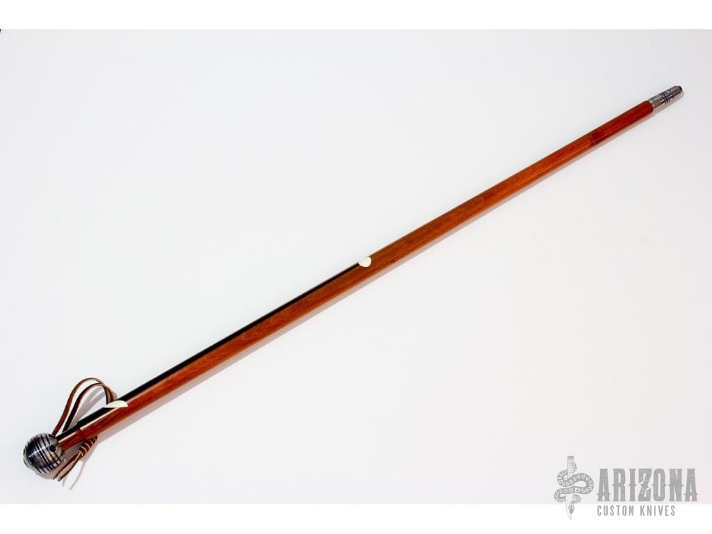 Wood and Titanium Cane w/ Ebonywood and Ivory Inlays - Arizona Custom ...