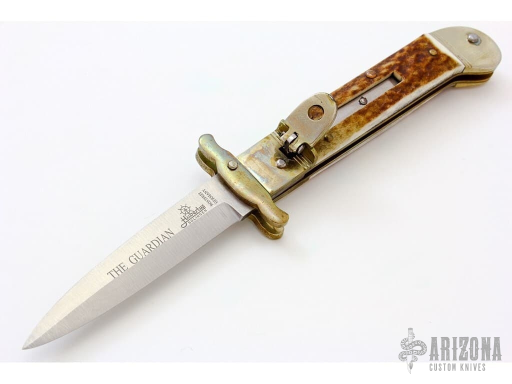 Stag Lever Lock Auto - Arizona Custom Knives