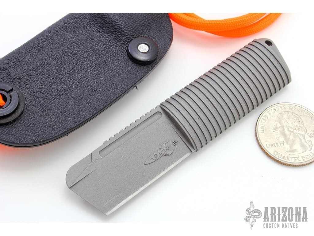 "Respect The Blade" 3D Cobalt Fixed Blade - Arizona Custom Knives