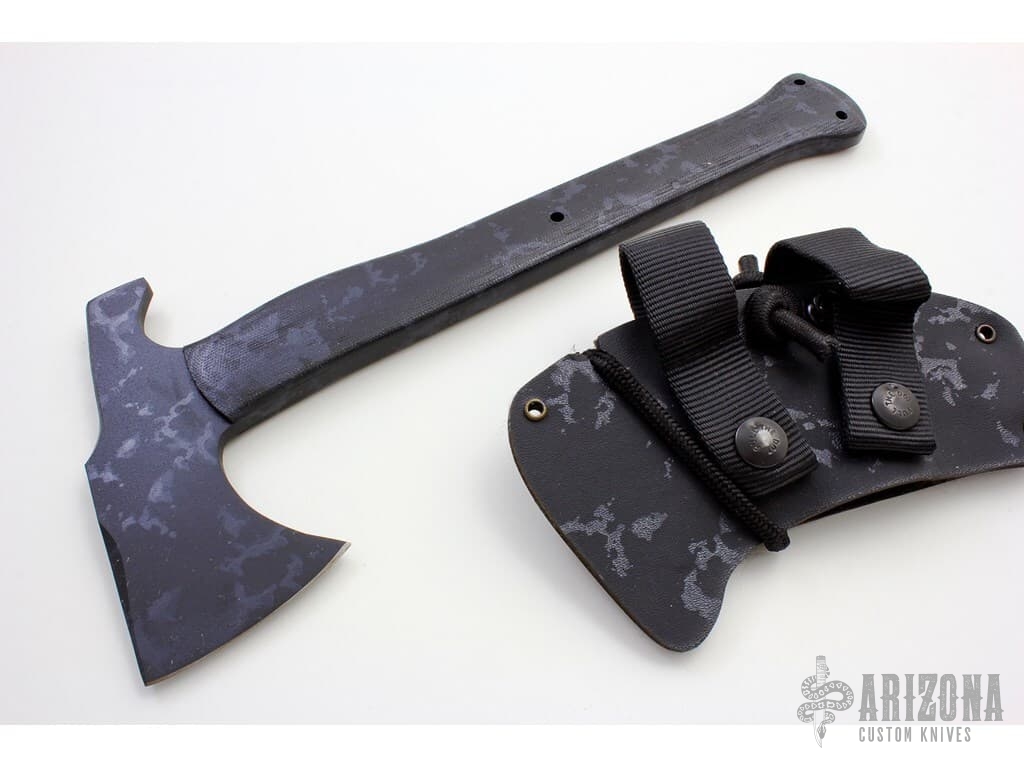 Combat Axe Limited TAD Edition - Midnight Camo | Arizona Custom Knives