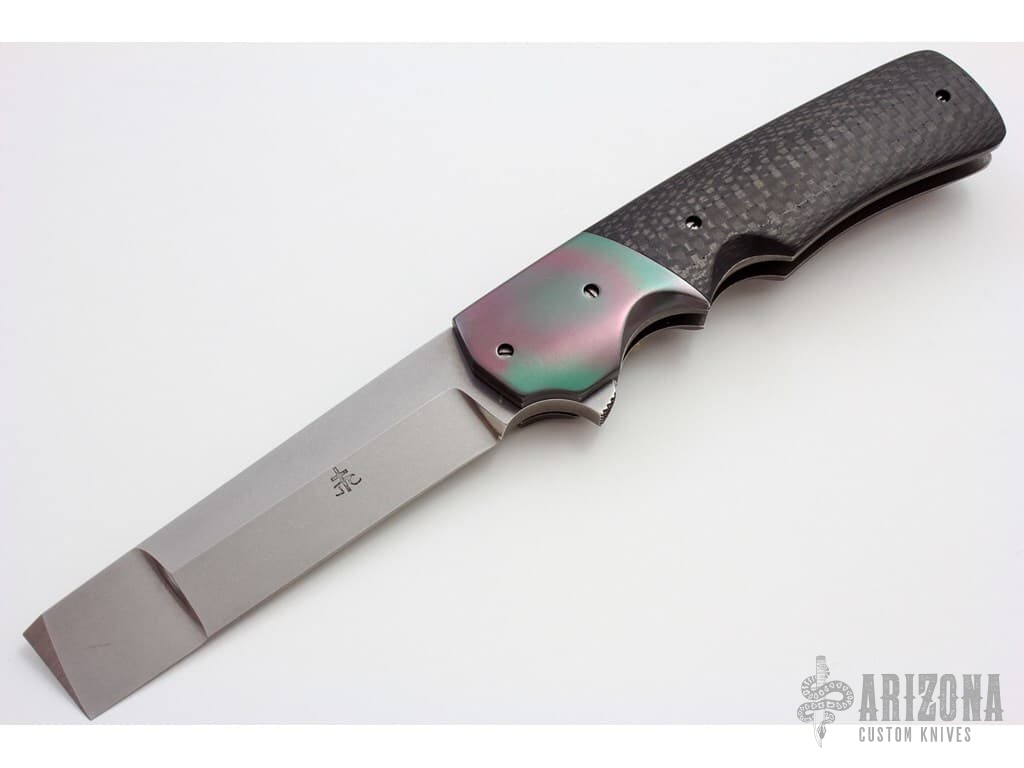 Razor Flipper with Zirconium Bolster | Arizona Custom Knives