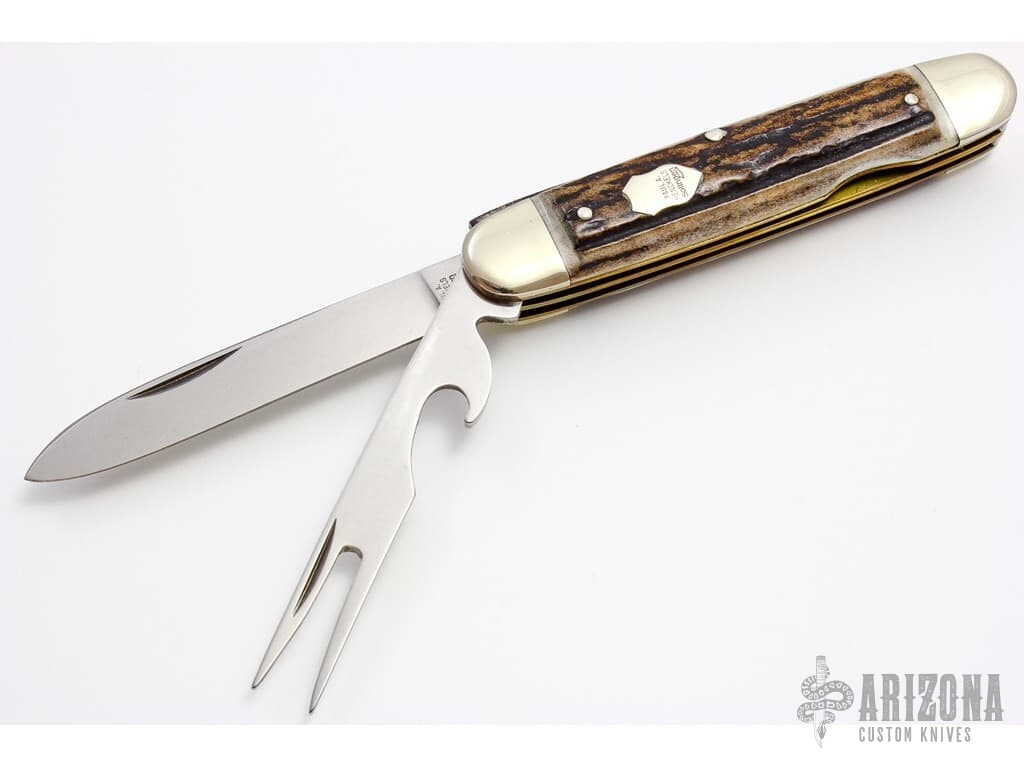 Stag Multiblade - Splitframe - Very Unique - Arizona Custom Knives