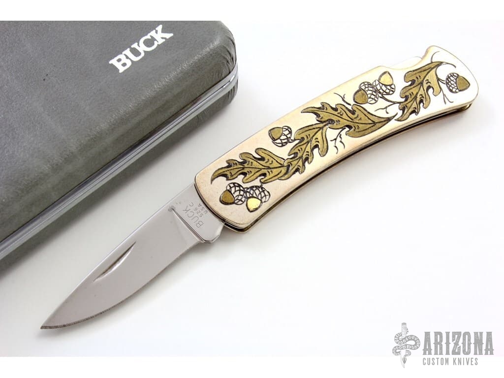 Buck 526 Silver & Gold - Arizona Custom Knives