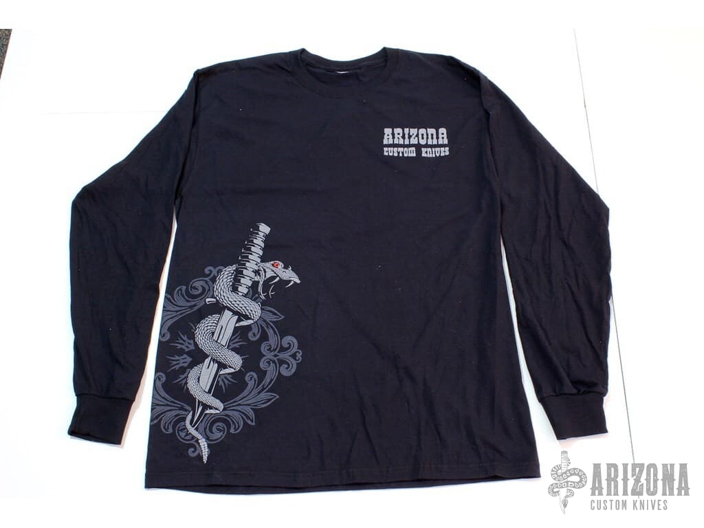 AZCK T-Shirt - Black Long Sleeve - Large - Arizona Custom Knives