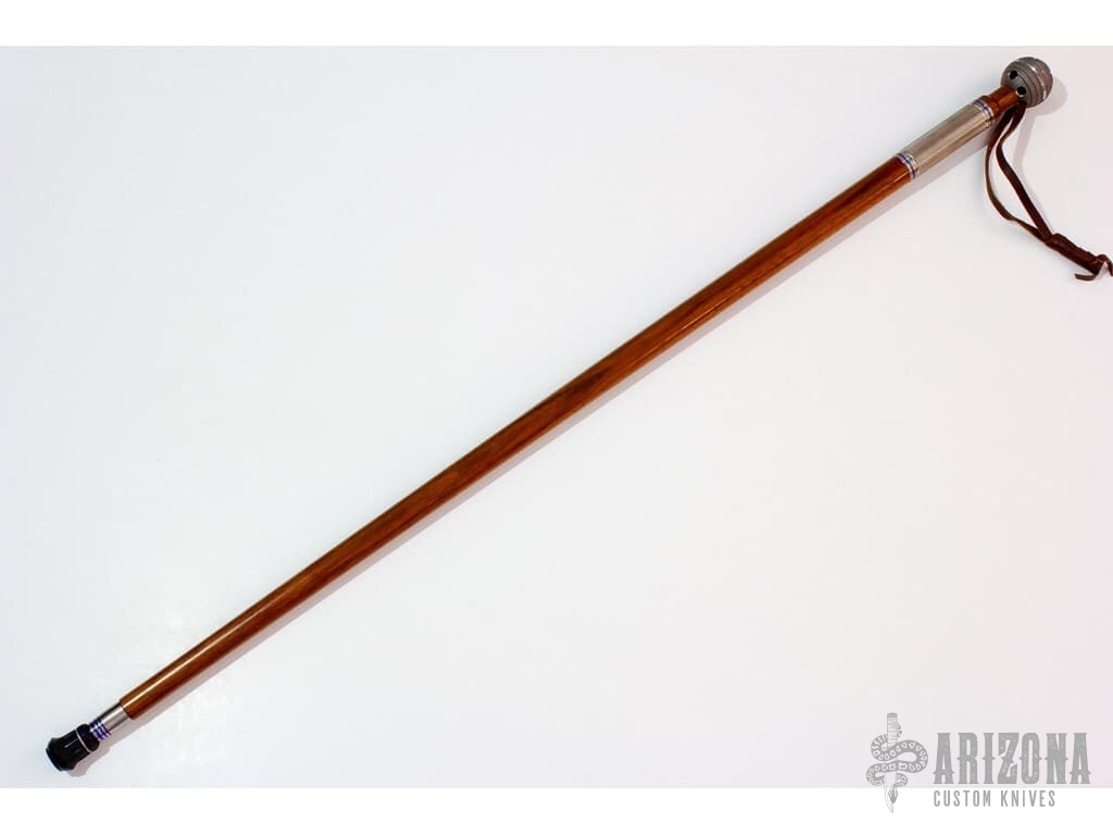 Wood and Titanium Cane | Arizona Custom Knives