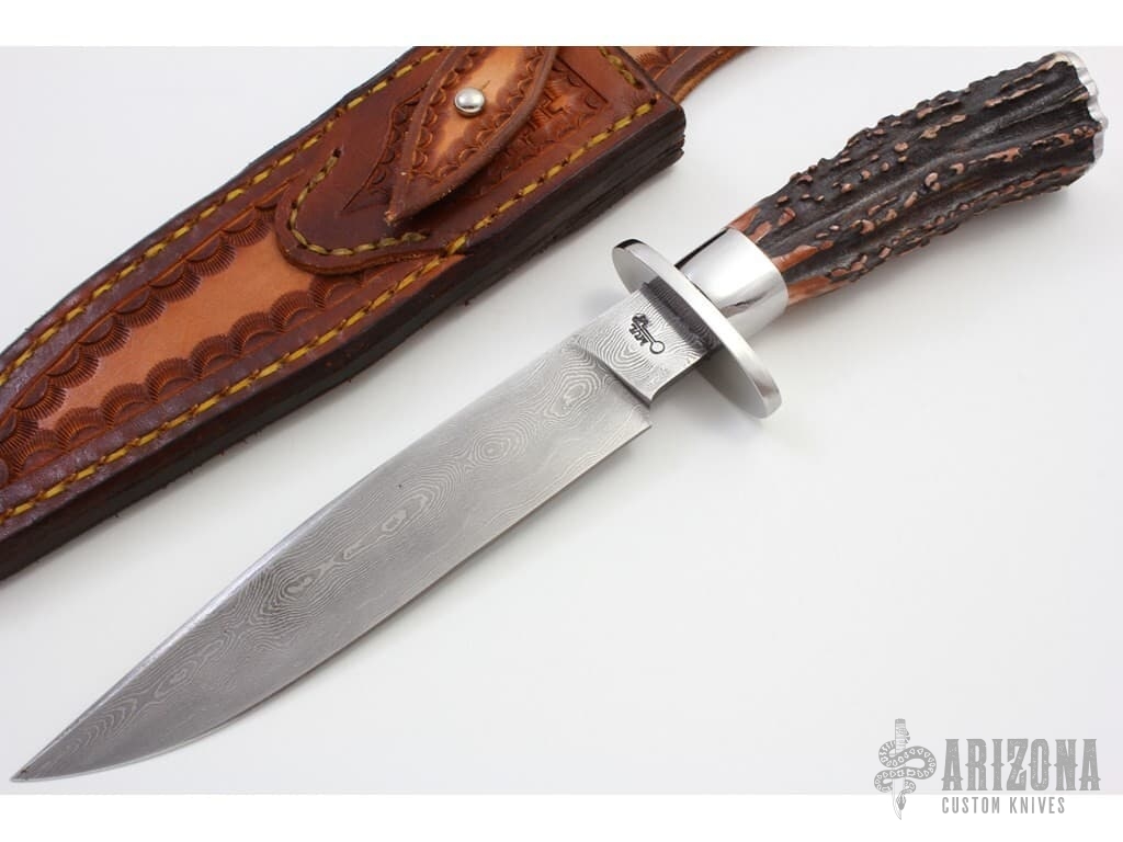 Damascus Fixed Blade - Arizona Custom Knives