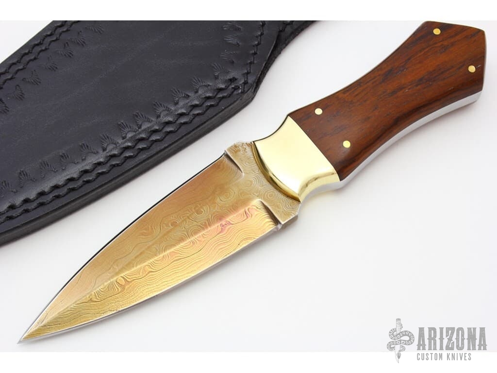 Rosewood Boot Knife - Arizona Custom Knives
