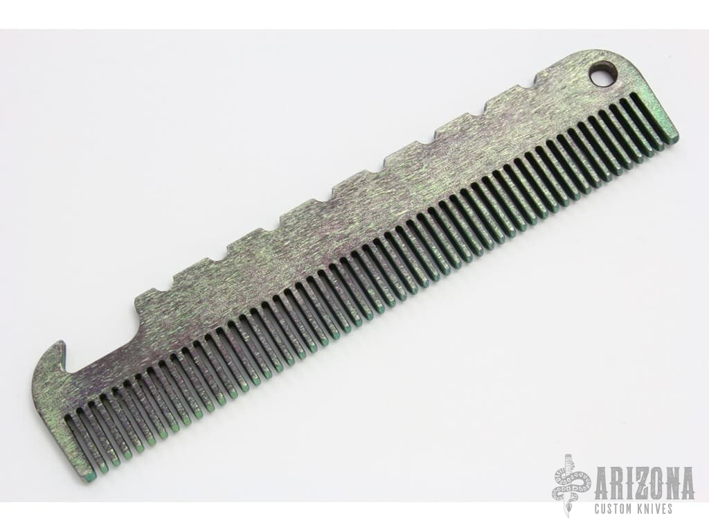 Large Tactical EDC Ti Comb w/ Bottle Opener - Arizona Custom Knives