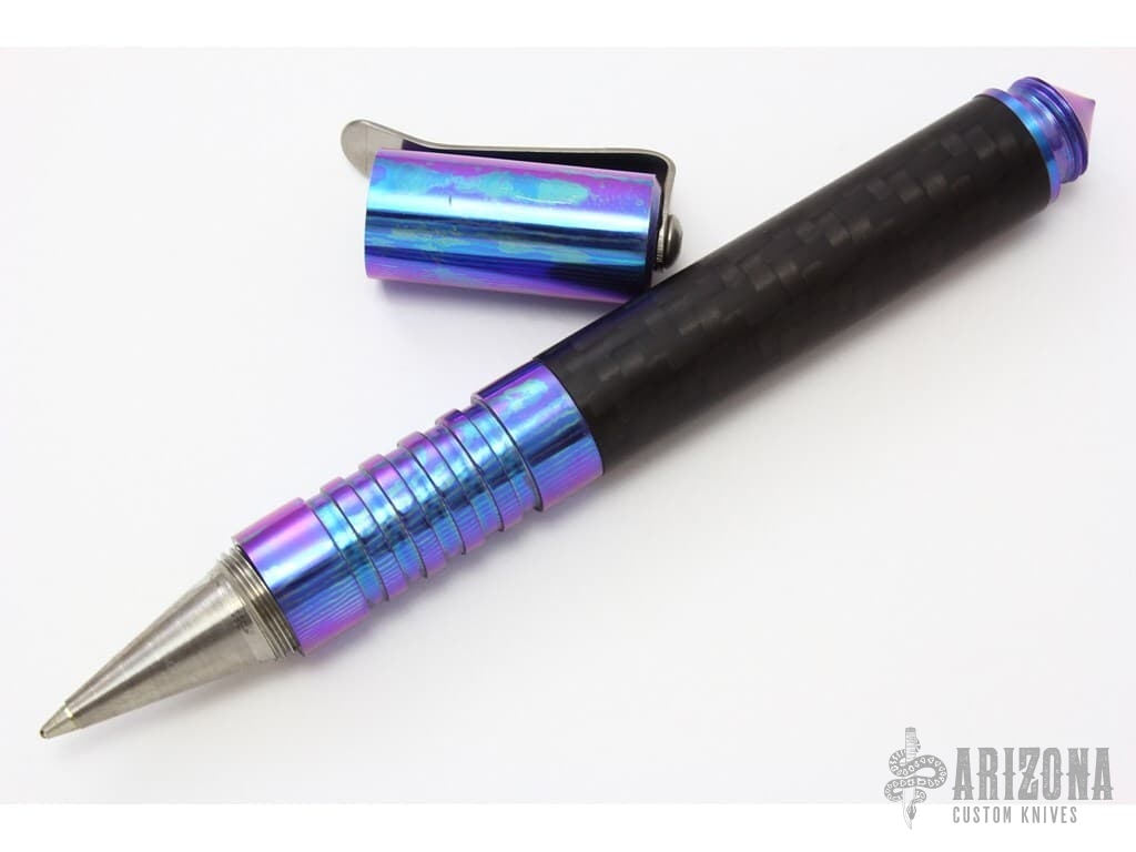 500 Series Ti CF Screw Cap Pen - Arizona Custom Knives