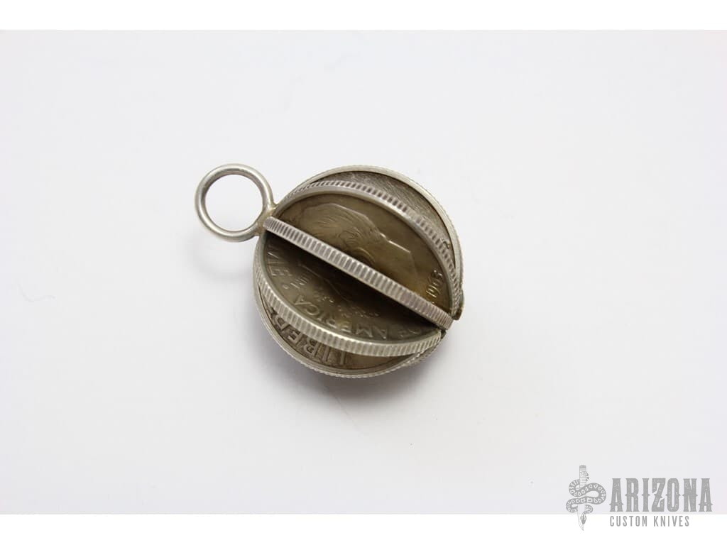 Dime Sphere Pendant - Arizona Custom Knives