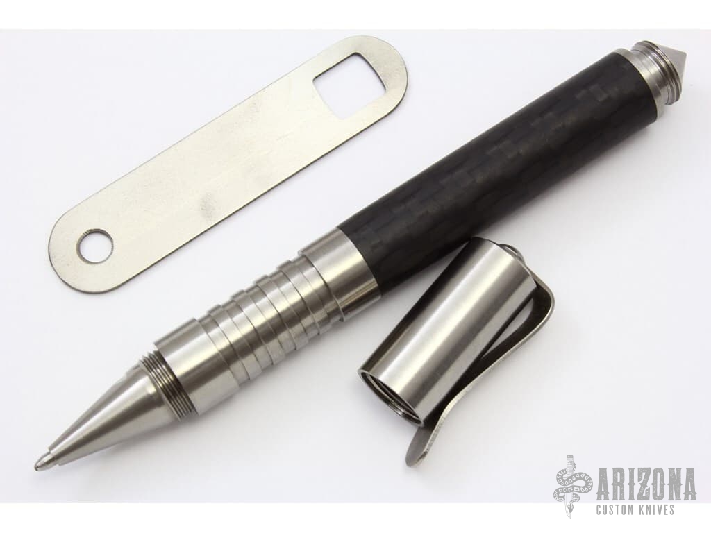 500 Series Ti CF Screw Cap Pen - Arizona Custom Knives