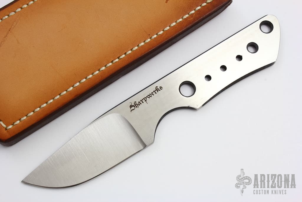 Scrap Knife with Leather Sheath - Arizona Custom Knives