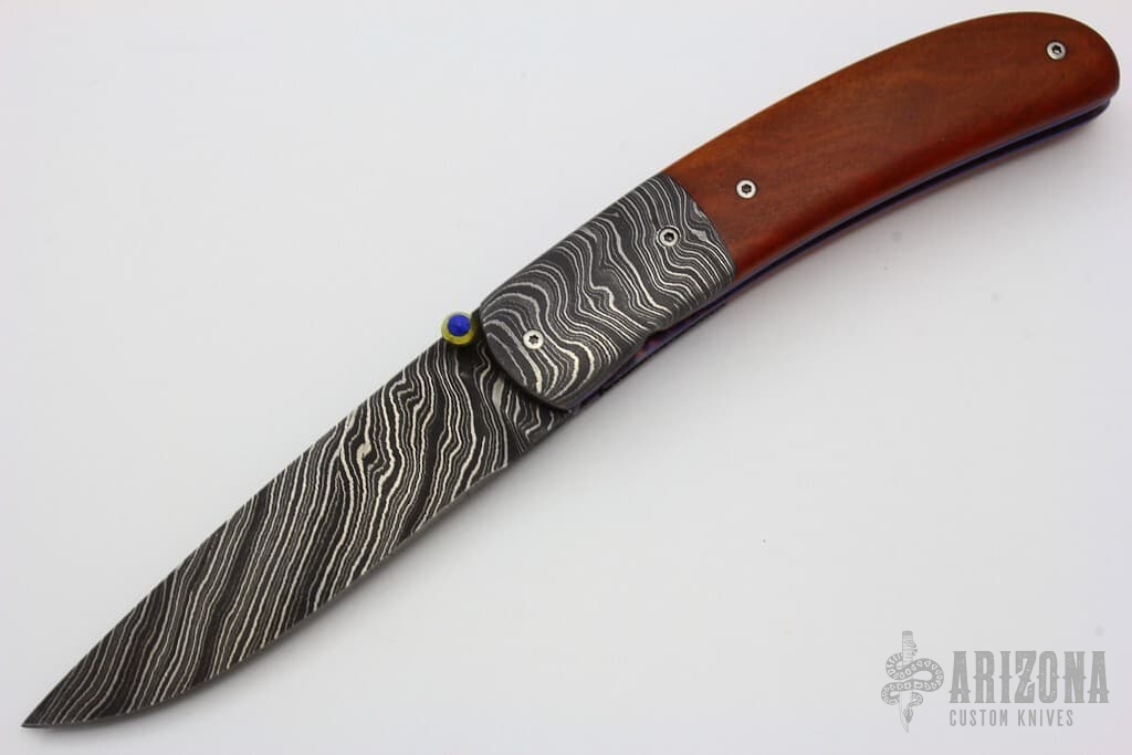 Damascus Liner Lock - Arizona Custom Knives