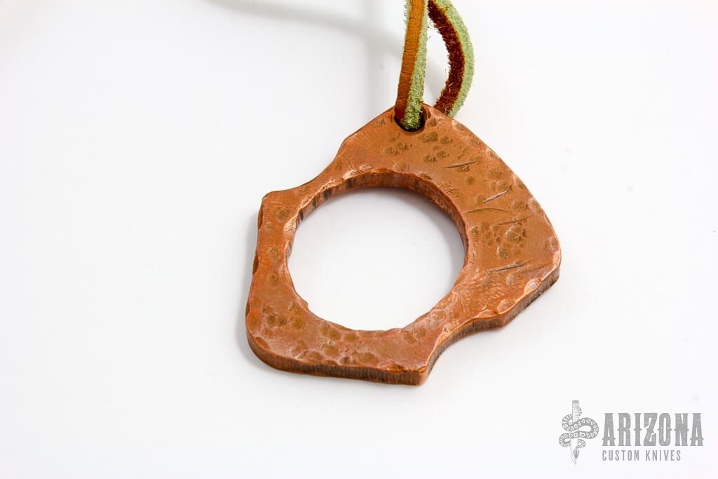 Hammered copper Single Knuck - Arizona Custom Knives