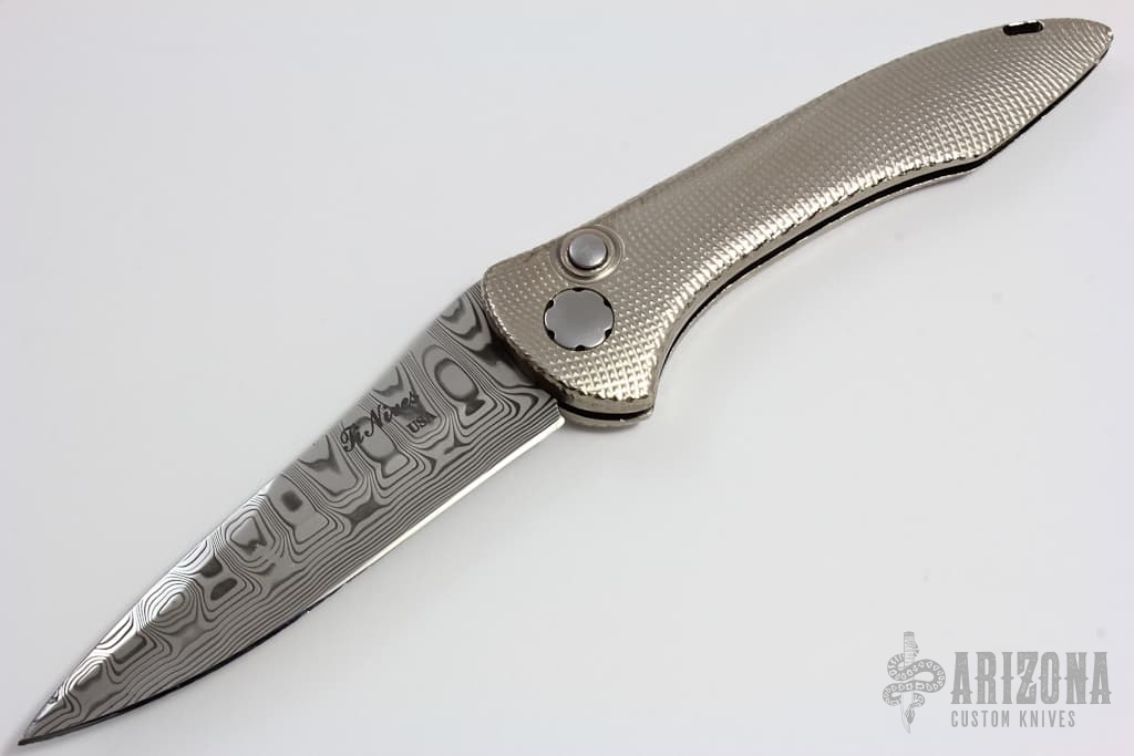 Damascus Auto - Arizona Custom Knives