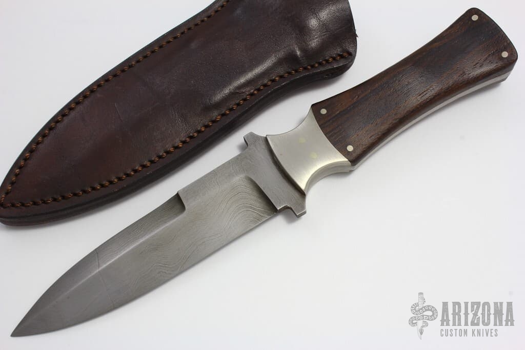 Damascus Boot Dagger - Arizona Custom Knives