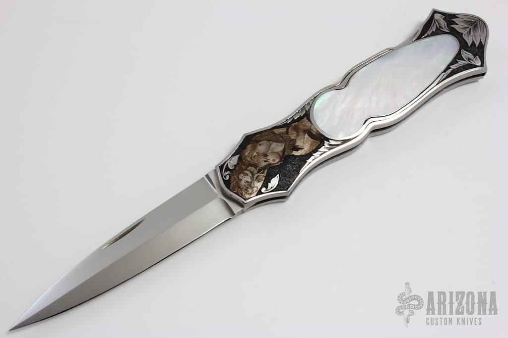 Fancy Engraved Lockback - Arizona Custom Knives
