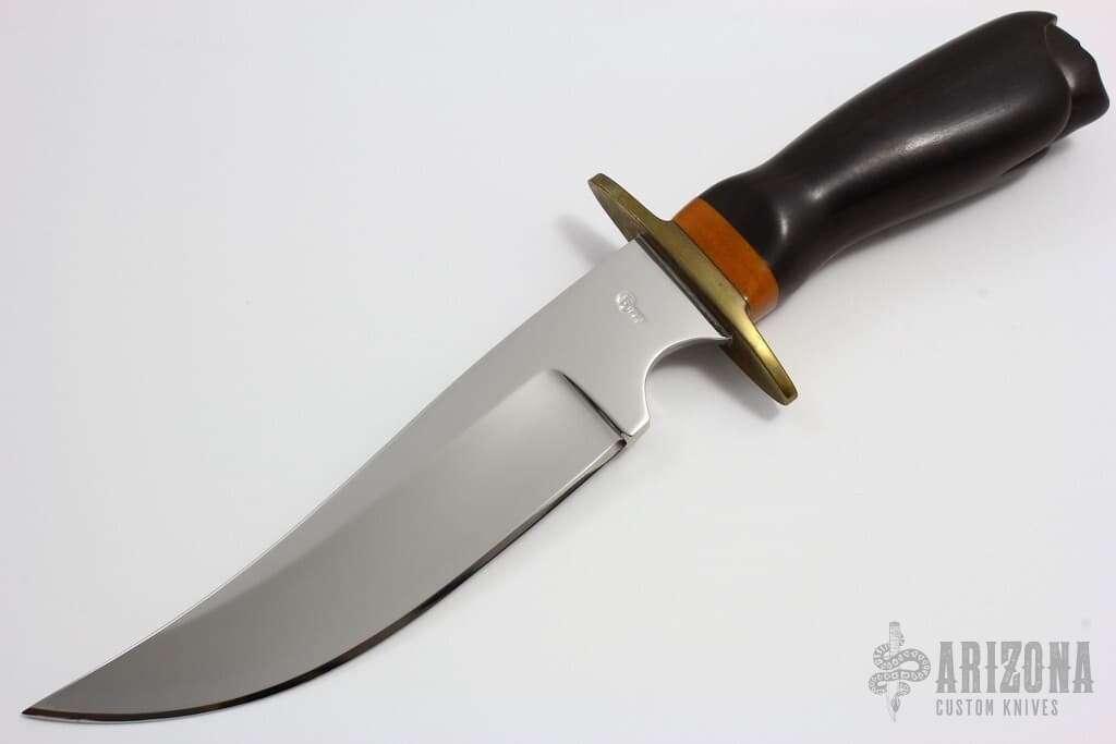 Carved Wood Fighter - Arizona Custom Knives