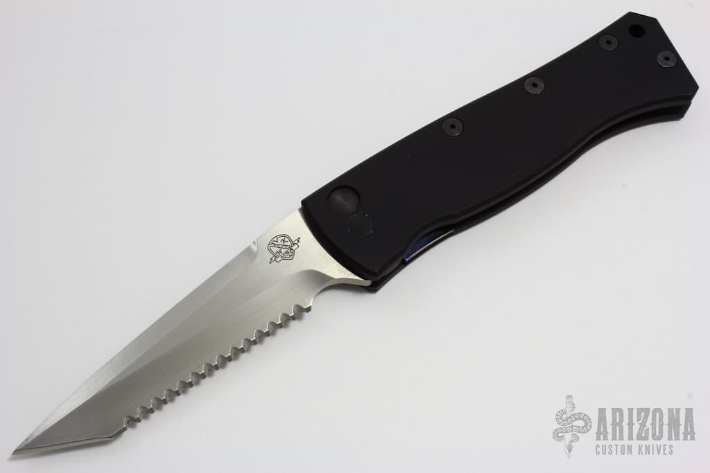 Tanto Auto - Fully Serrated - Arizona Custom Knives