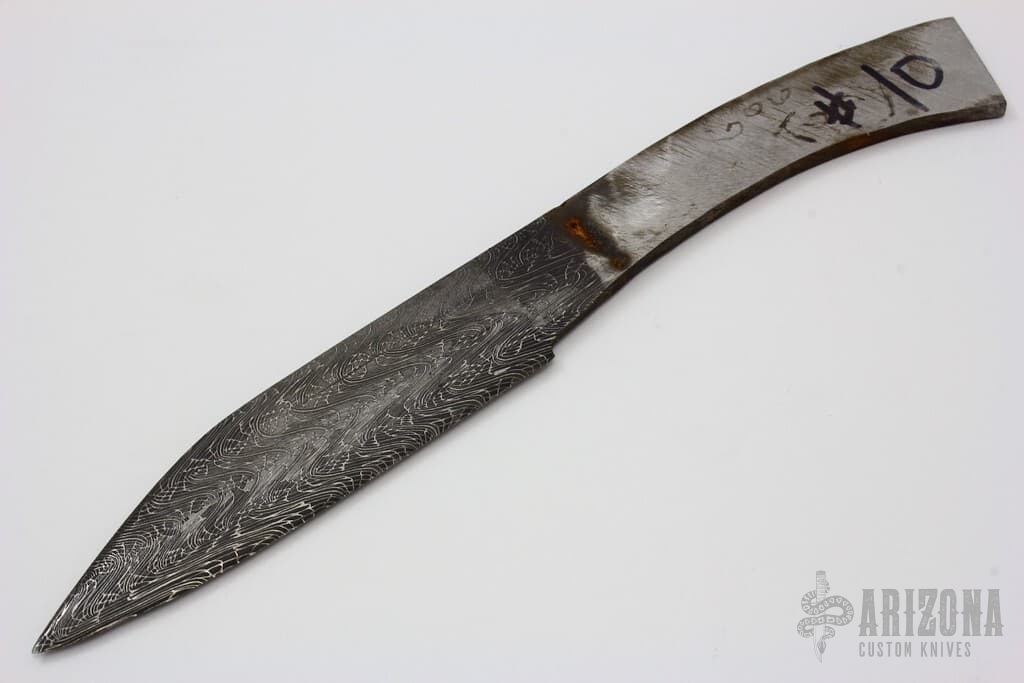 Damascus Utility Kitchen Knife blank | Arizona Custom Knives