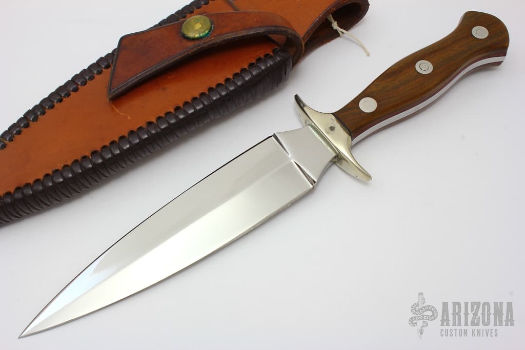 Dagger with Leather Sheath - Arizona Custom Knives