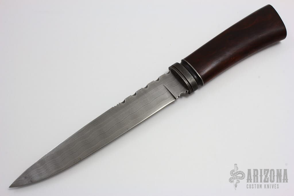 Damascus Fixed Blade - Arizona Custom Knives
