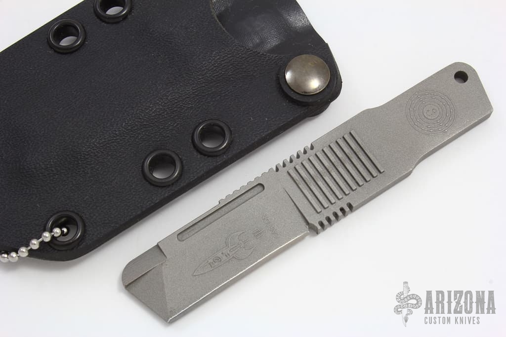 "Respect The Blade" Ver2 3D Cobalt Fixed Blade - Arizona Custom Knives