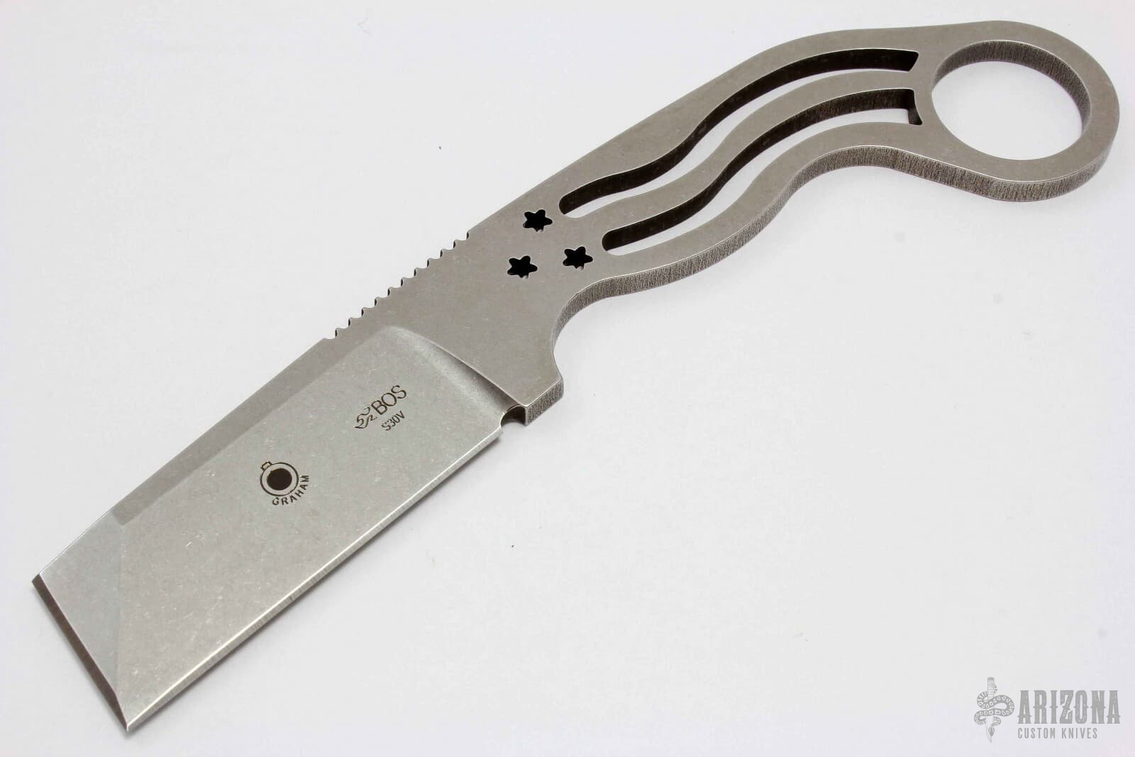 Stars & Stripes MidTech Ringed Razel - Arizona Custom Knives