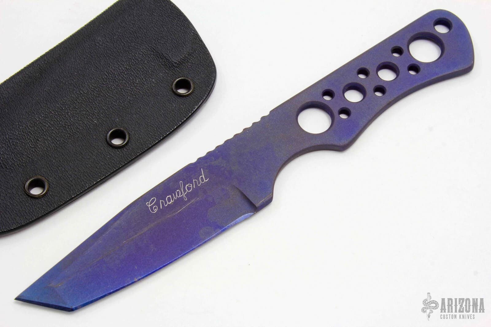 Tanto Neck Knife - Titanium - Arizona Custom Knives