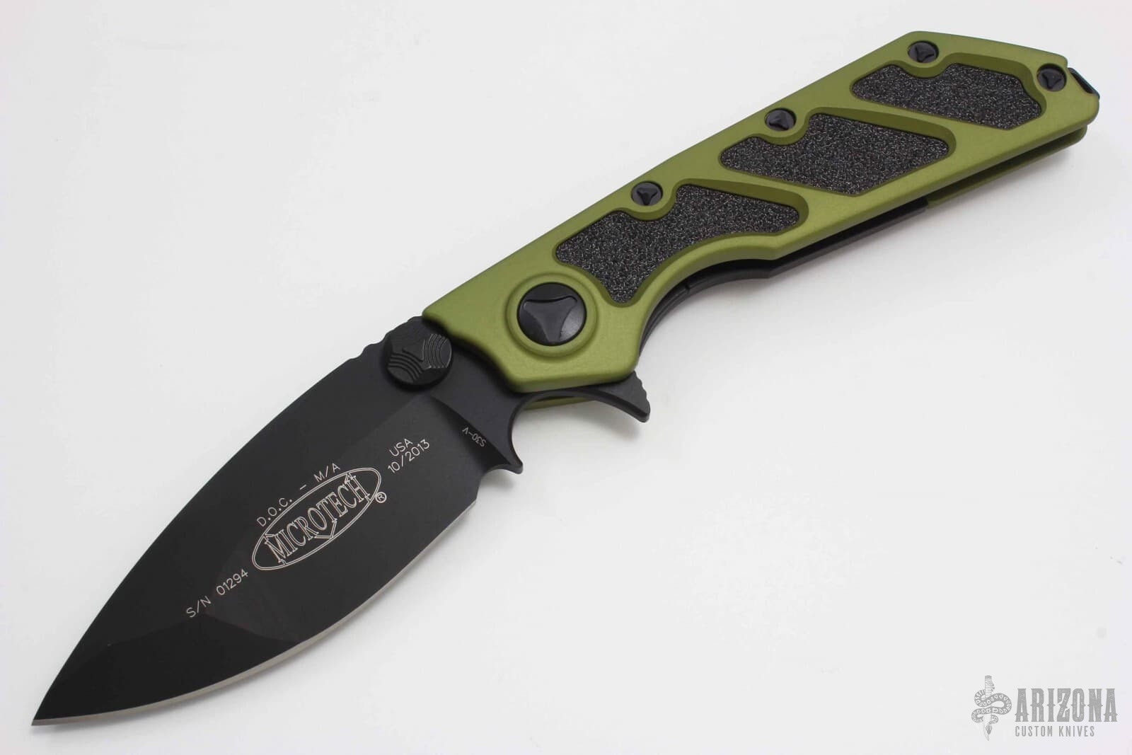 153-1GR DOC Black Standard - Arizona Custom Knives