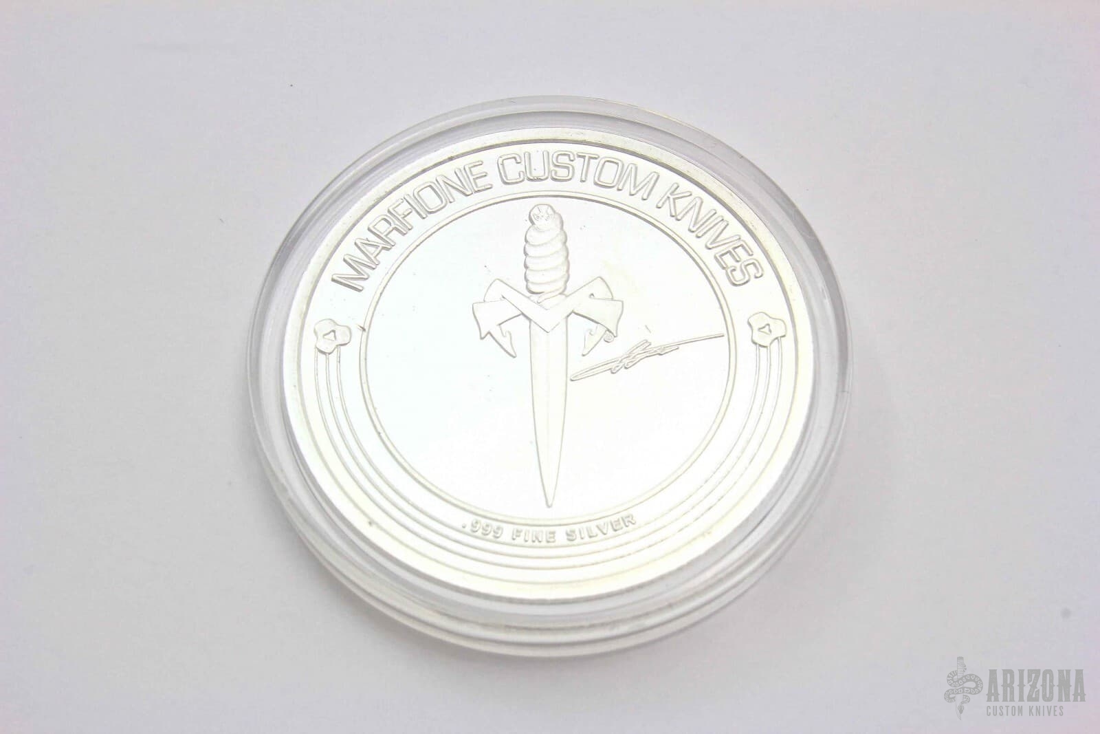 Marfione Custom Knives Pure Silver Challenge Coin - #48 - Arizona ...