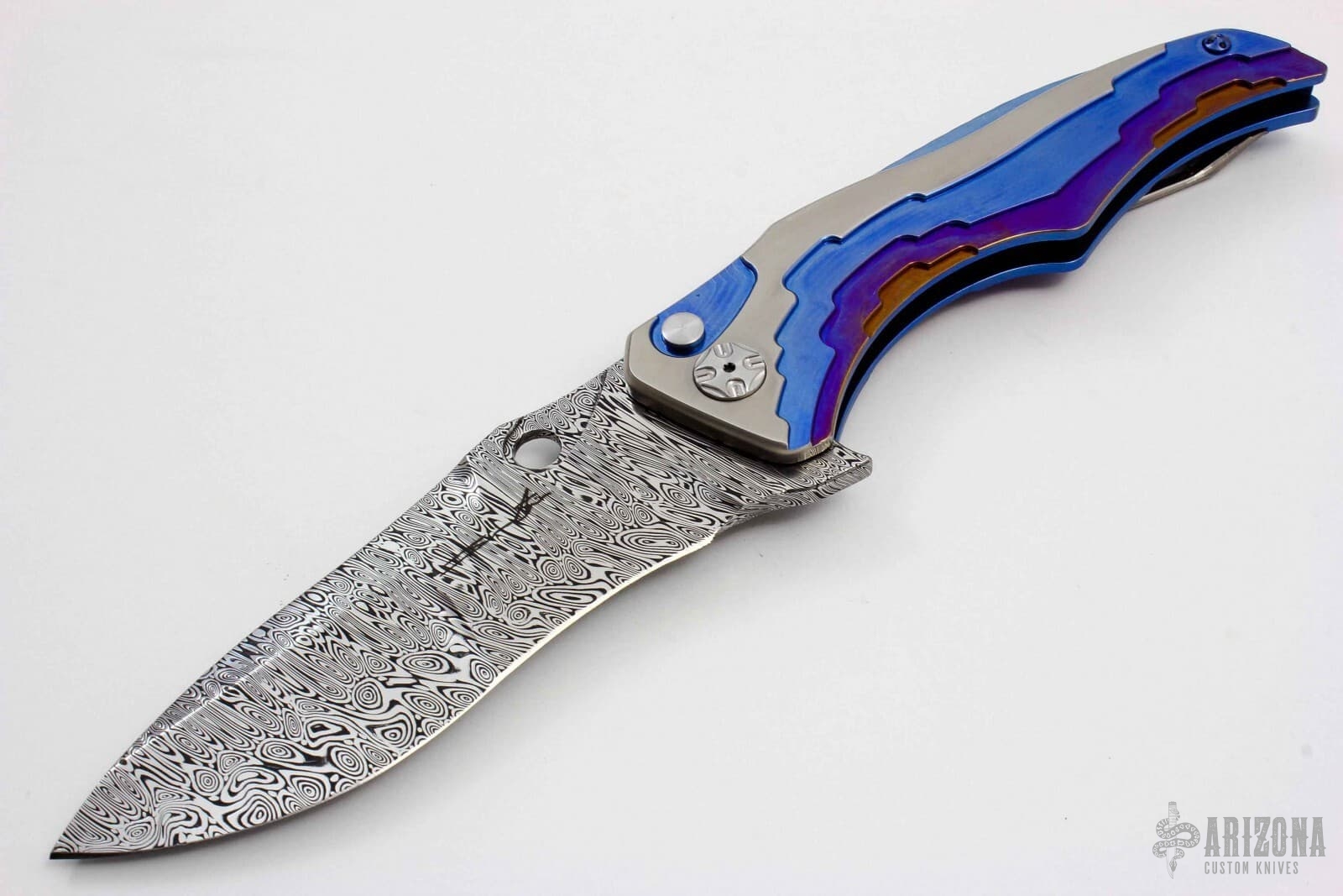Damasteel Flipper - Arizona Custom Knives