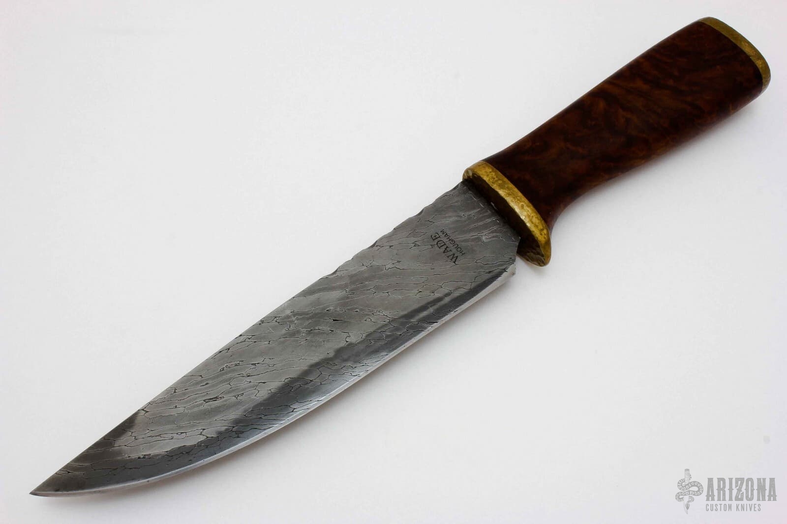 Cable Damascus Camp Knife - Arizona Custom Knives