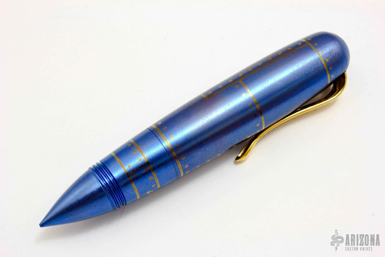 Zeppelin Pen - Blue - Arizona Custom Knives