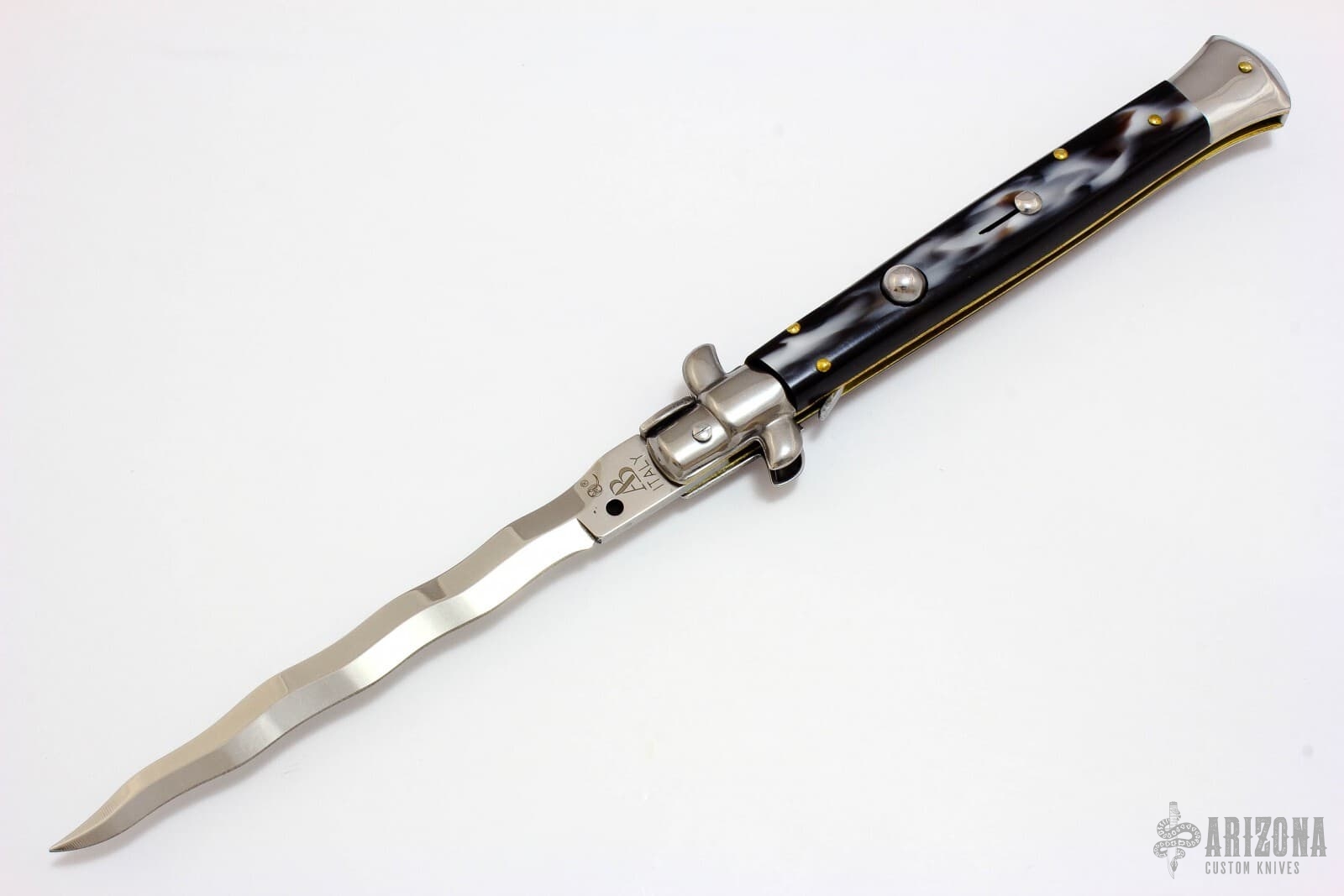 Swivel Bolster Stiletto - Kris Style Blade - Arizona Custom Knives