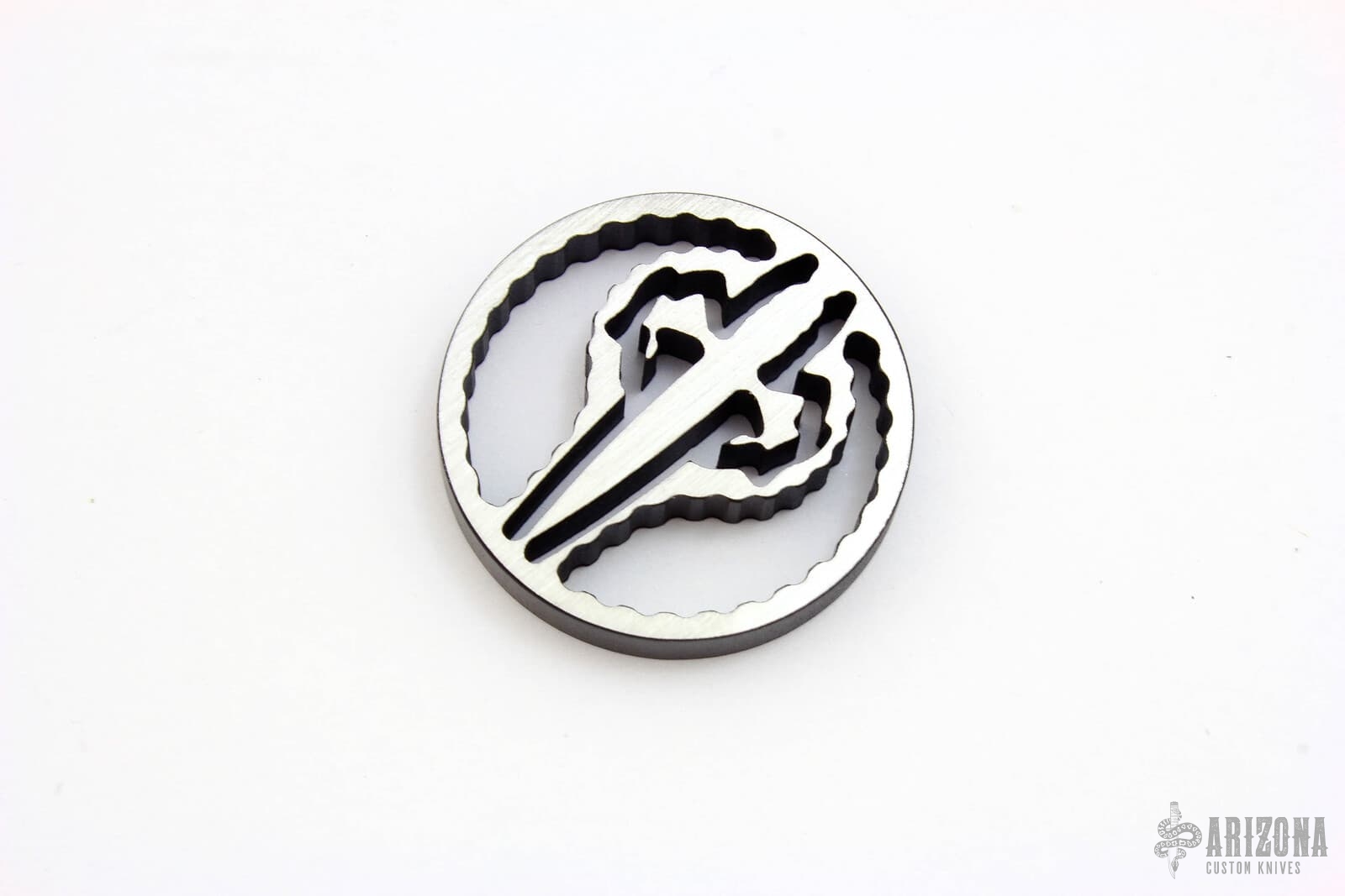 Titanium Dagger Logo Medallion - Arizona Custom Knives