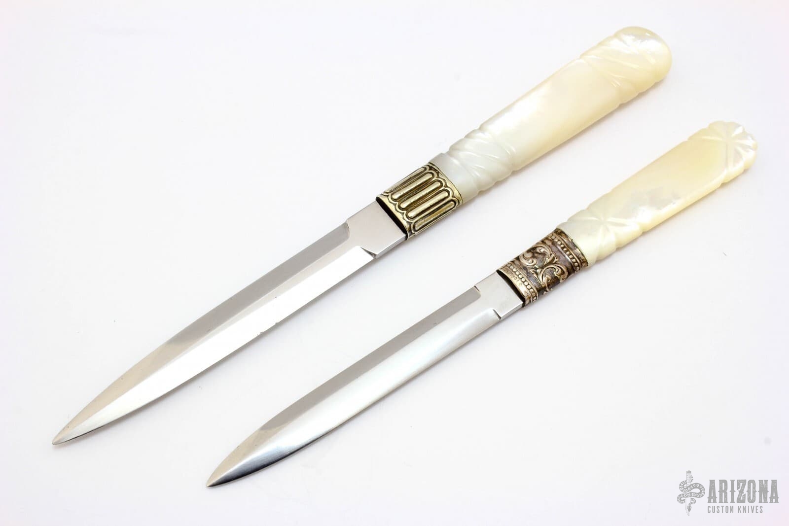 His/Hers Pearl Boot Daggers | Arizona Custom Knives