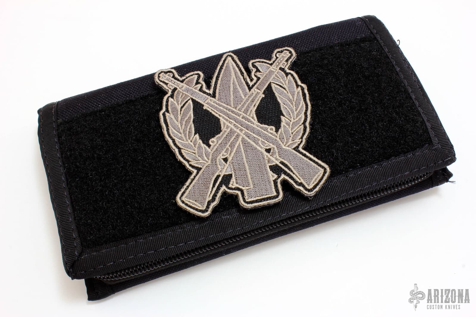 Duane Dwyer Custom Crossed Rifle Logo Patch and Case | Arizona Custom ...