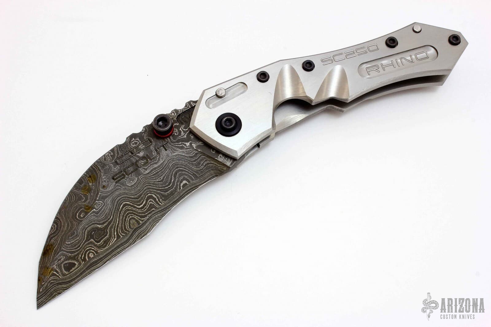 M250 Scout M4 - Alabama Damascus - Arizona Custom Knives