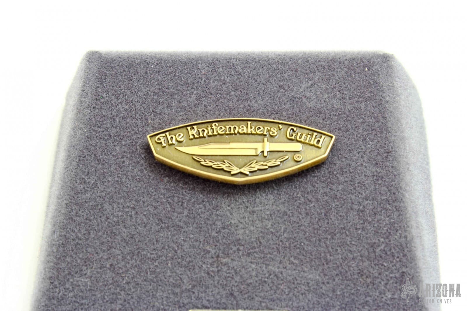 14kt Gold Knifemakers Guild Pin - Arizona Custom Knives