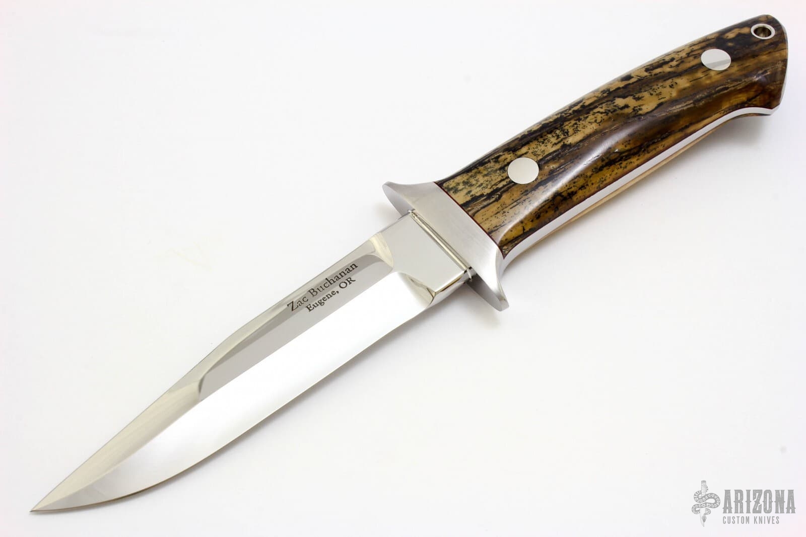 Boot Knife with Premium Mammoth Ivory - Arizona Custom Knives
