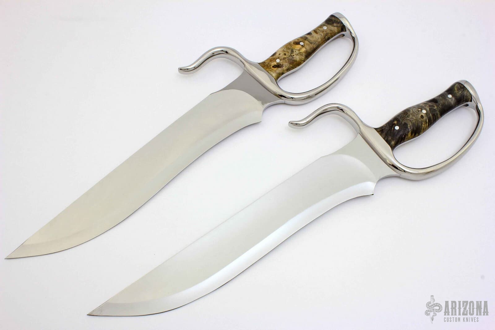 Pair of Double Ground Recurve Butterfly Swords - Prototype - Arizona ...