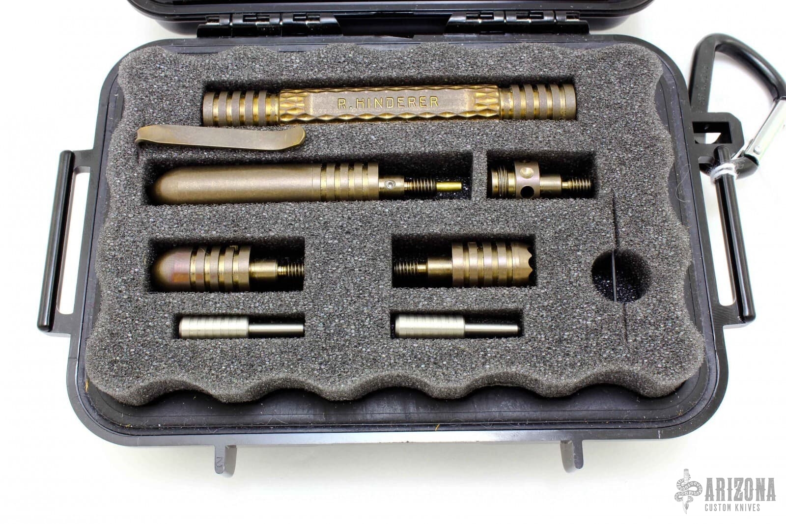 Modular Kubaton Pen Deluxe Set -Bronze anodized - Arizona Custom Knives