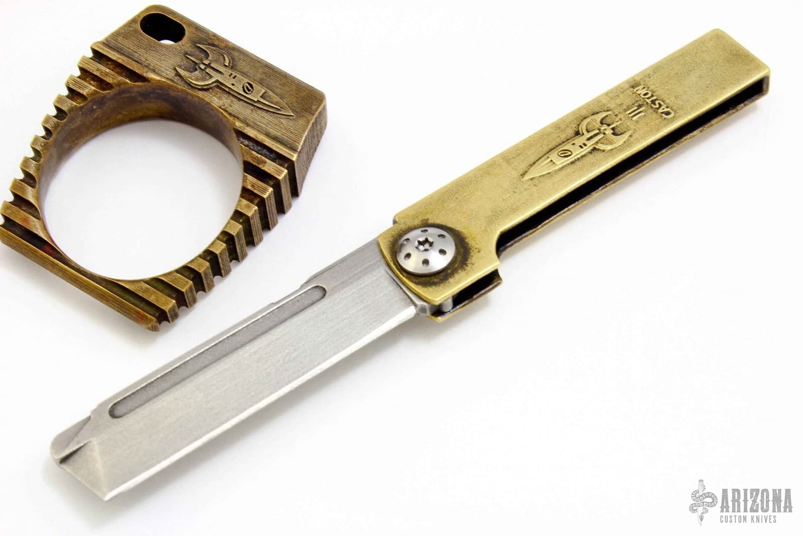 Cast Knife and Keyring Set - Arizona Custom Knives