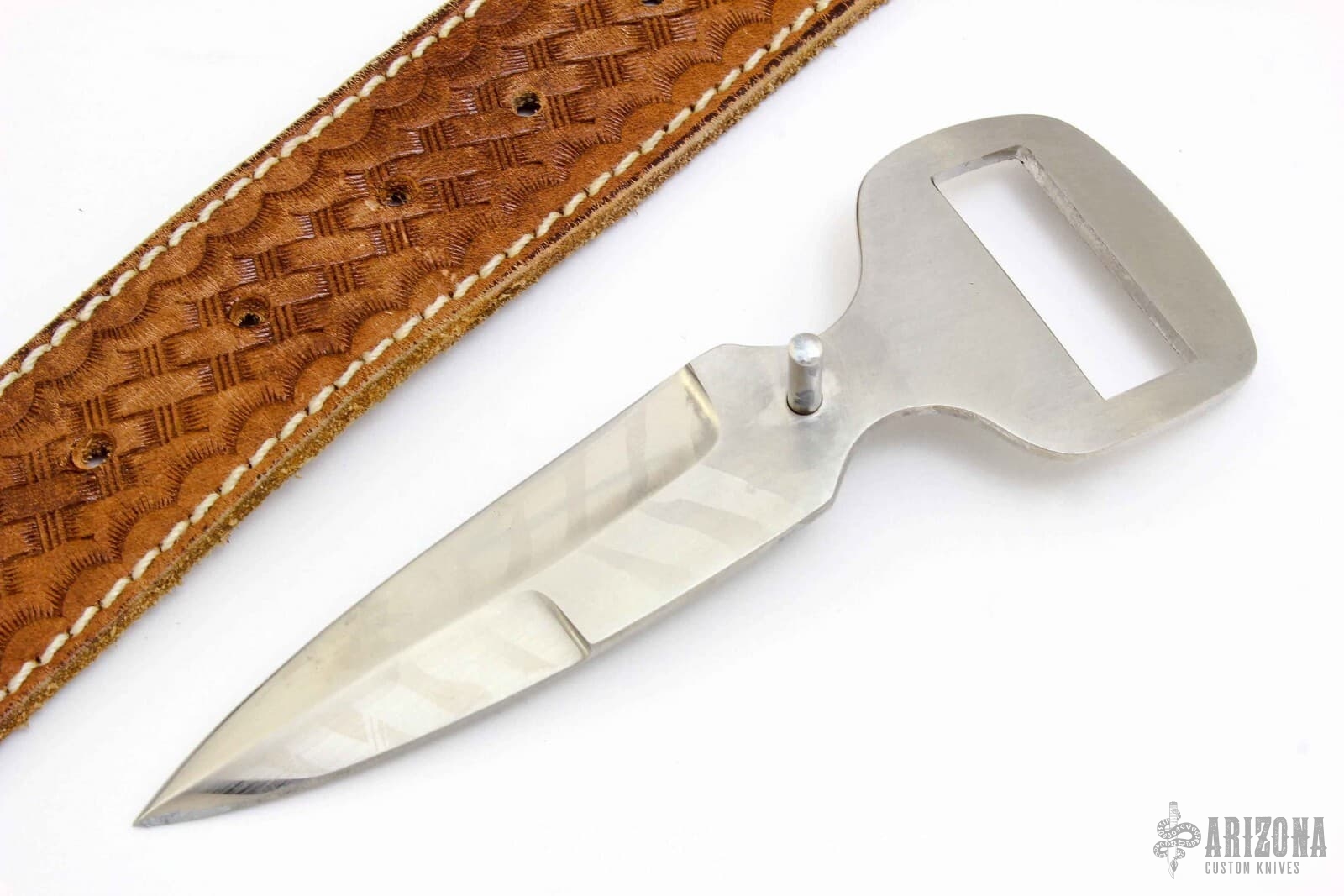 Belt with Knife Buckle - Arizona Custom Knives