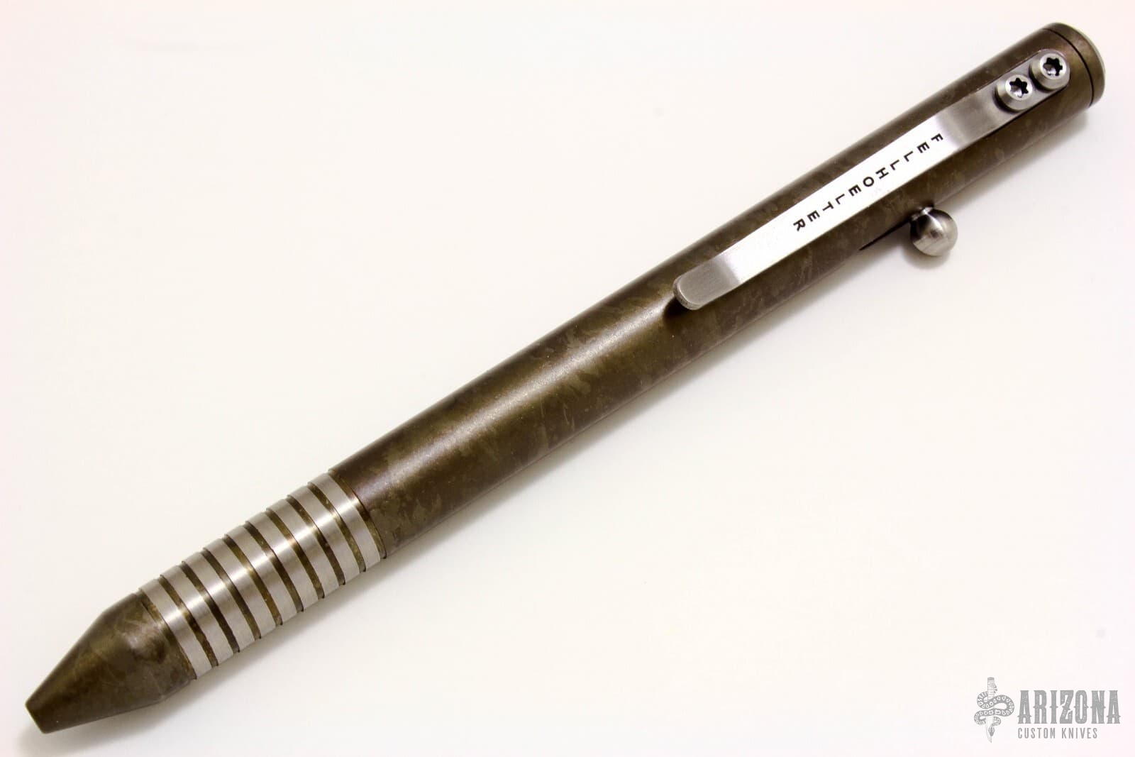 TiBolt Pen - "Captain Axel CamoAno" - Arizona Custom Knives