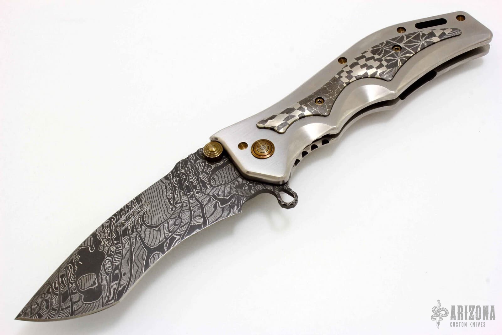 Custom Damascus Gun Hammer - Arizona Custom Knives
